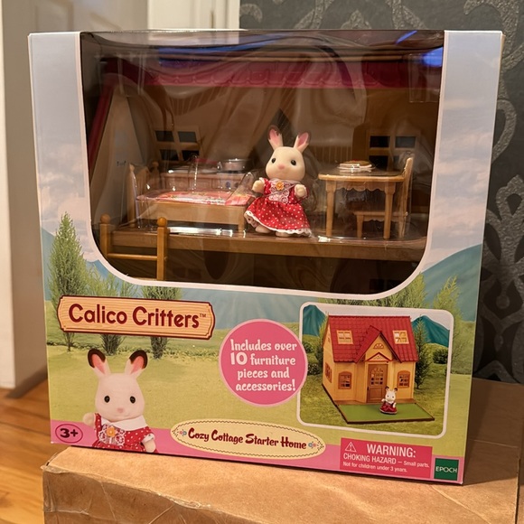 Toys | Calico Critters Cozy Cottage Starter Home And Outback Kiala ...